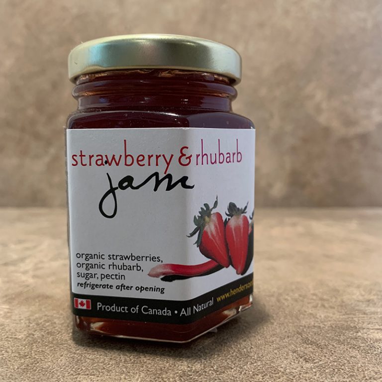 Organic Strawberry & Rhubarb Jam - Henderson Farms