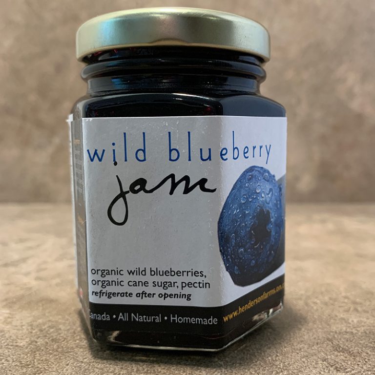 Organic Wild Blueberry Jam - Henderson Farms