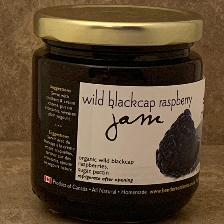 Organic Wild Blackcap Raspberry Jam - Henderson Farms
